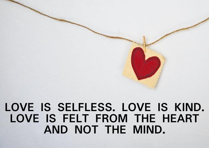 LOVE AND HEART QUOTE TEMPLATE | PosterMyWall