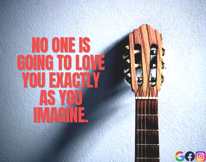 LOVE AND IMAGINE QUOTE TEMPLATE | PosterMyWall