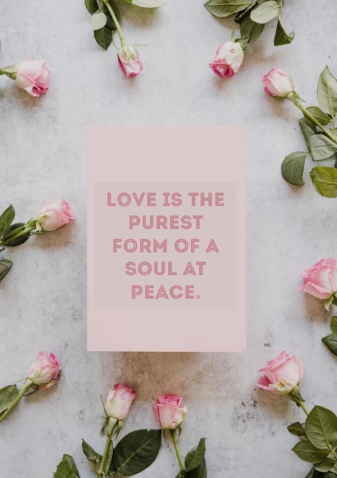 LOVE AND PEACE QUOTE TEMPLATE | PosterMyWall