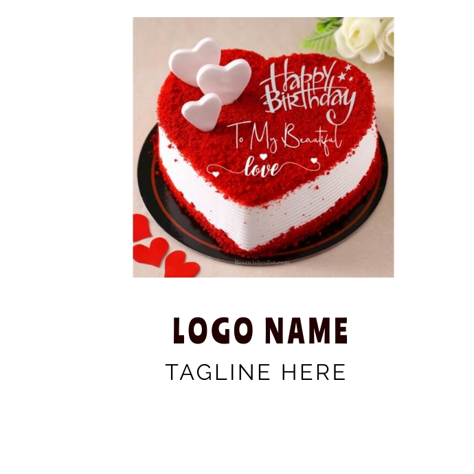 love cake logo Template | PosterMyWall