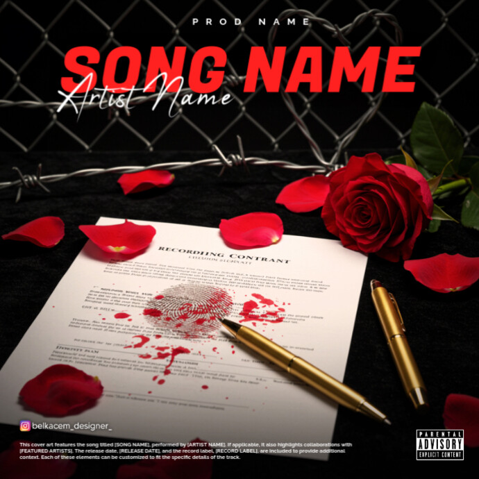 Copy of Love Contract Album Cover | PosterMyWall