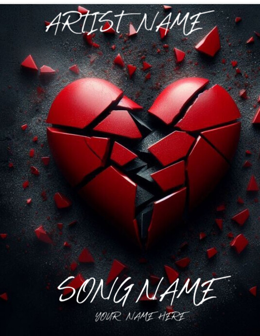 Copy of LOVE FAIL HEART BROKEN ALBUM COVER DESIGN | PosterMyWall