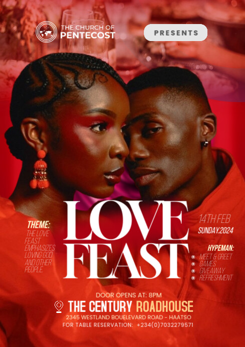 Love Feast Design Template | PosterMyWall