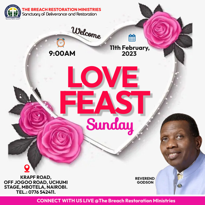 love feast sunday Template | PosterMyWall