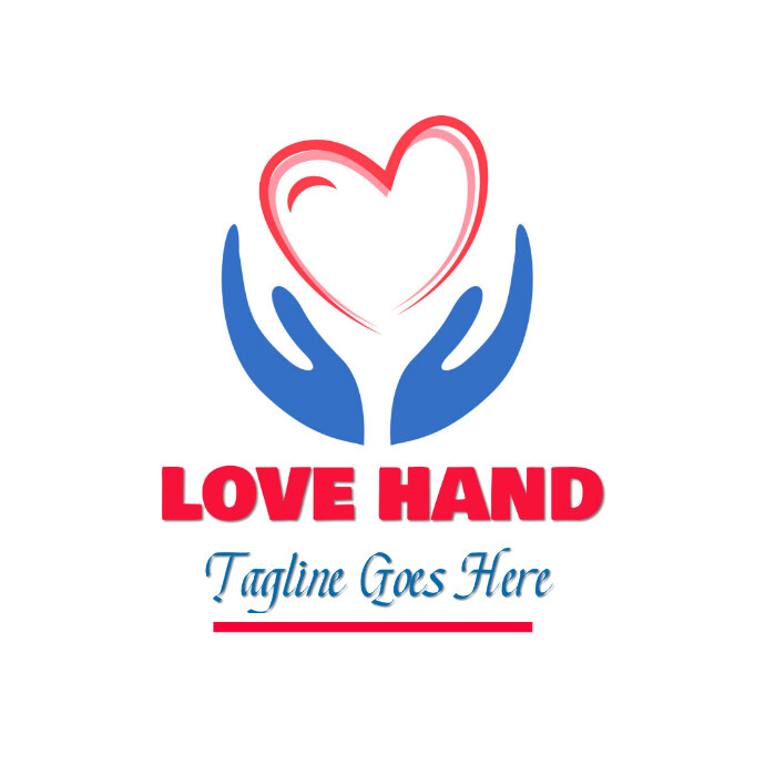 LOVE HAND LOGO Template | PosterMyWall