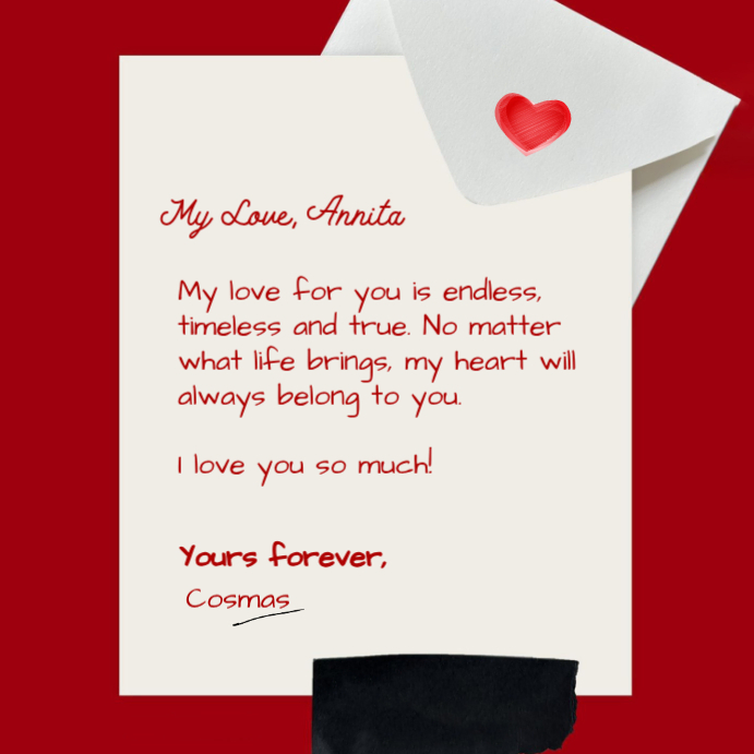 Love letter design Template | PosterMyWall
