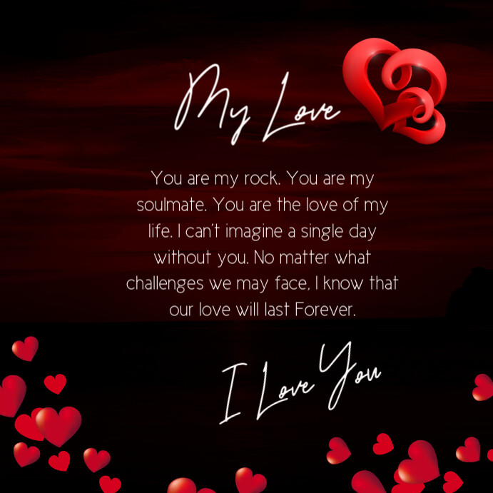 Love letter Template | PosterMyWall