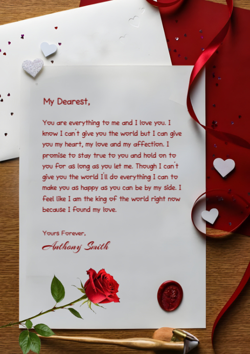 Love letter Template | PosterMyWall