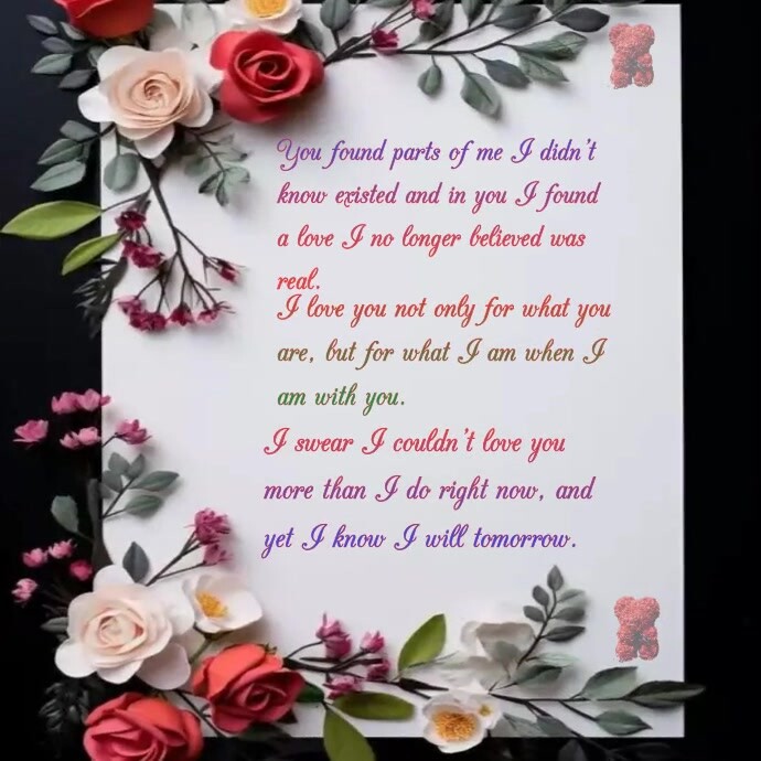 Plantilla de Love letter | PosterMyWall