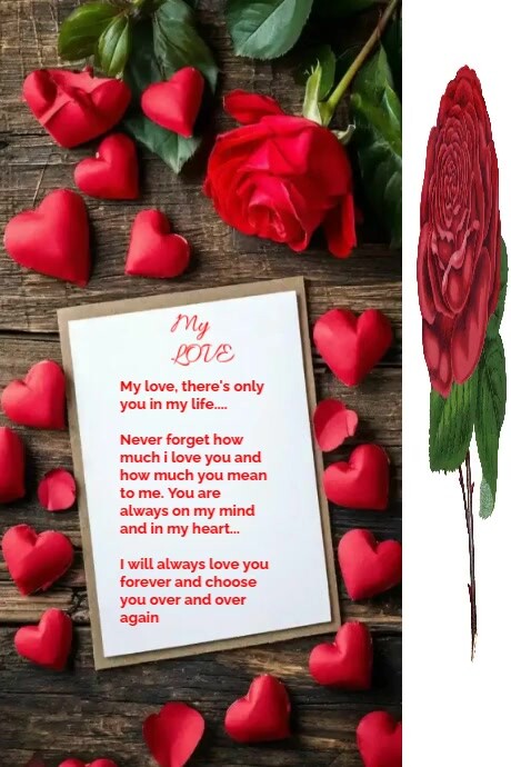 Love message card Template | PosterMyWall