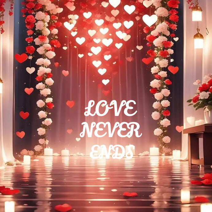 Plantilla de Love nerve ends | PosterMyWall