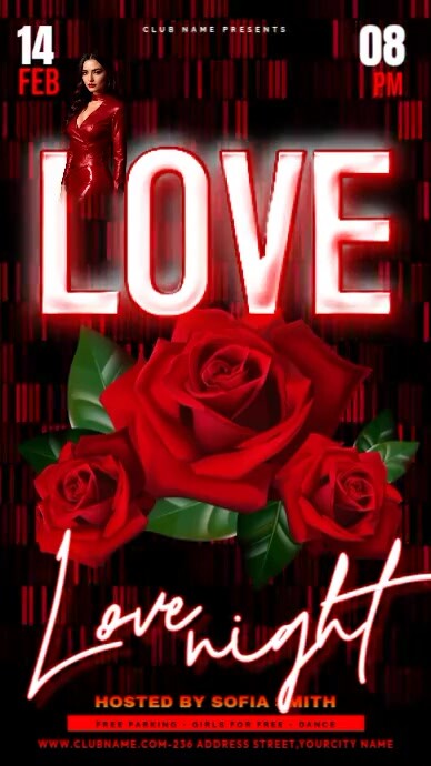 Love Night Event Template | PosterMyWall