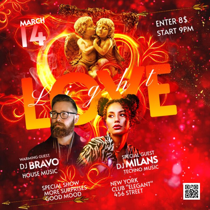 Love Night flyer Template | PosterMyWall