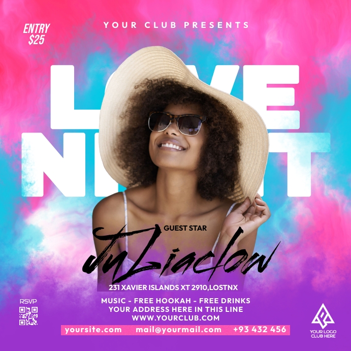 Love Night Party Template | PosterMyWall