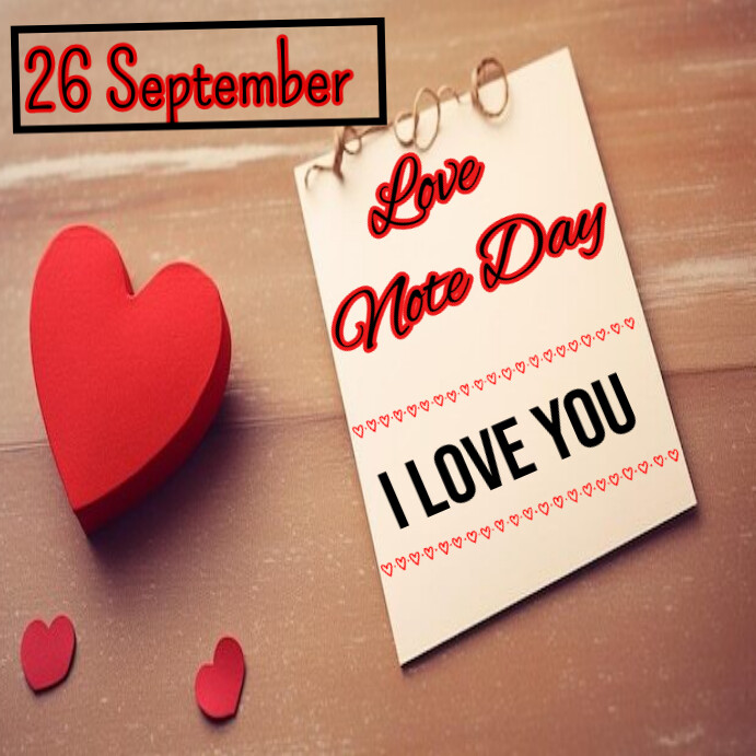 Copy of Love note day instagram post | PosterMyWall