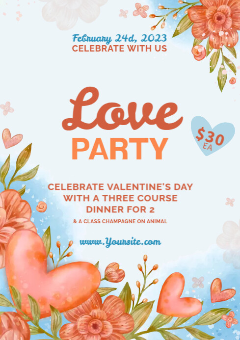 Love Party Template | PosterMyWall