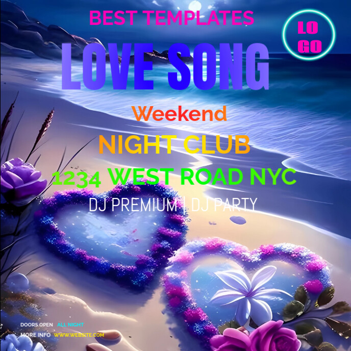 Love Song Weekend Album Cover Template | PosterMyWall