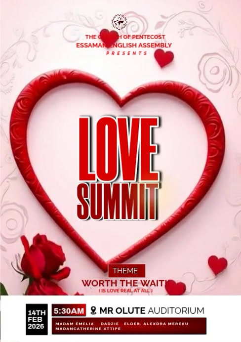 Love Summit Event A4 Video Template | PosterMyWall