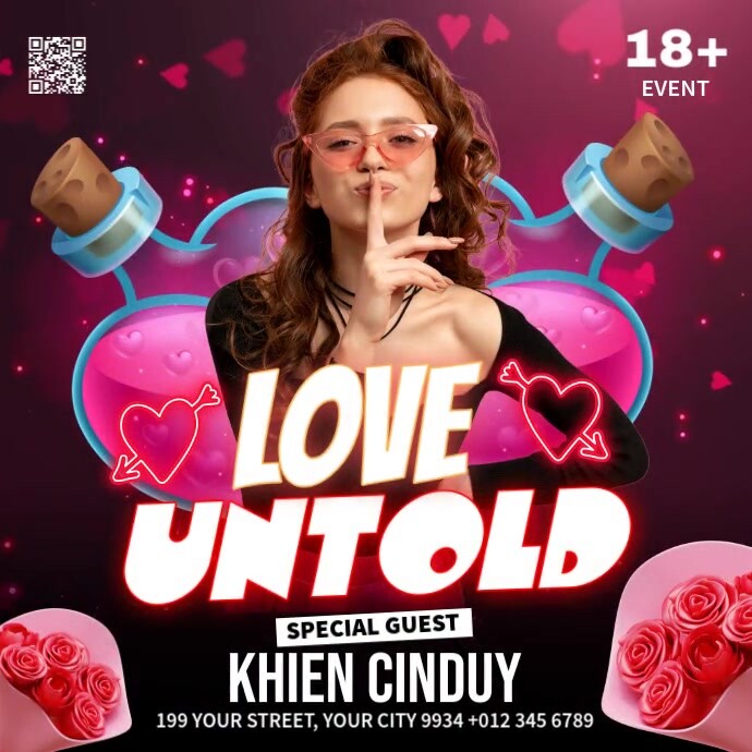 Love Untold Party Template | PosterMyWall