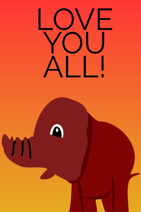 Plantilla de Love you all | PosterMyWall