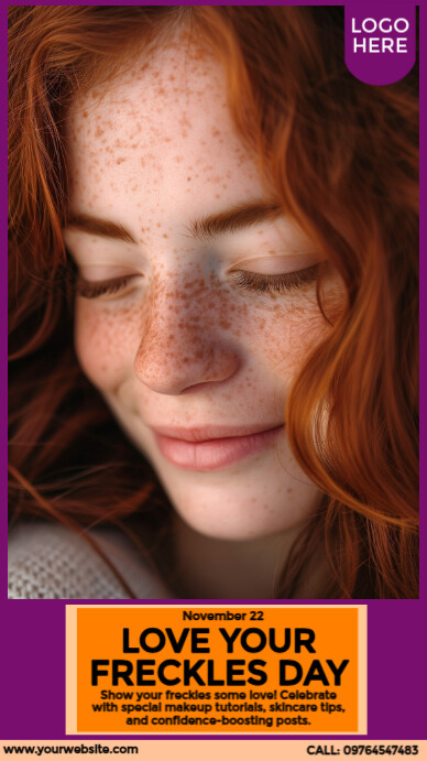 Love Your Freckles Day Template | PosterMyWall