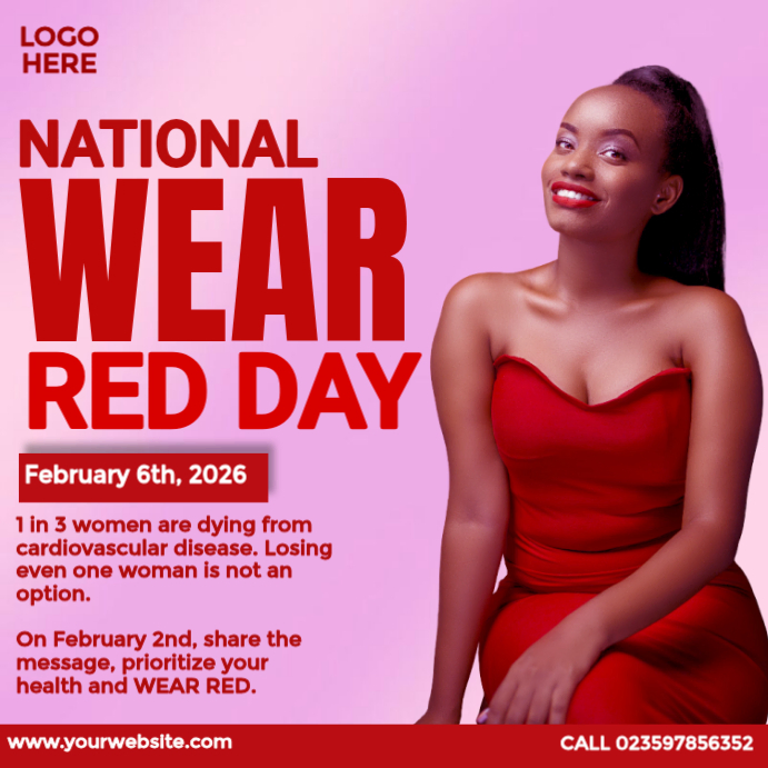 love your heart red Template | PosterMyWall