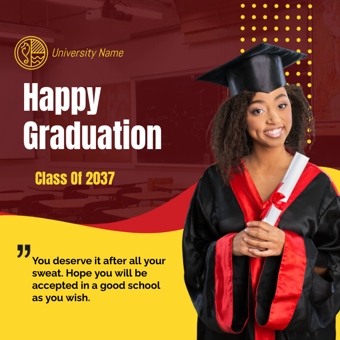 Copy of Lovely & Minimal Graduation Flyer | PosterMyWall