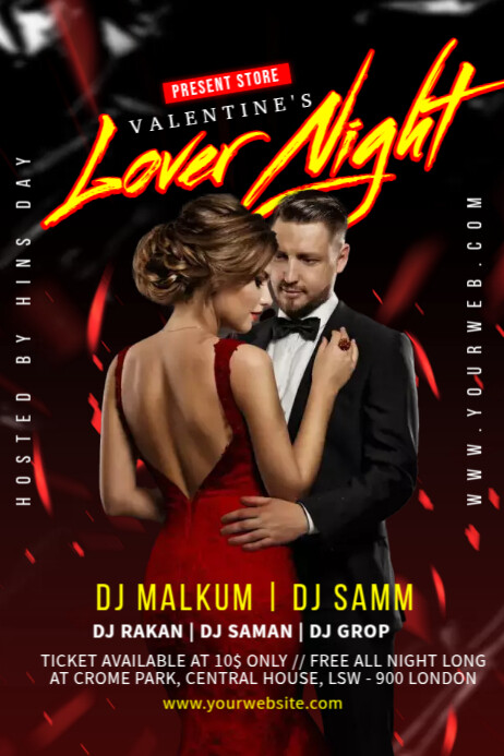 Lover Night Poster Template | PosterMyWall