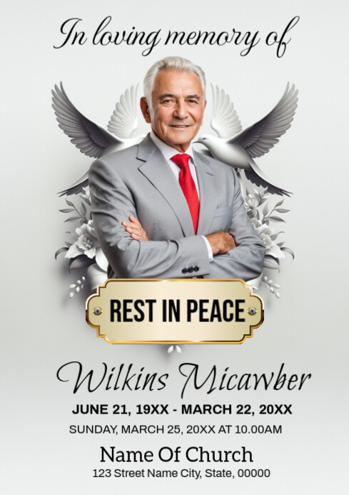 Copy of Loving Memory Poster Template | PosterMyWall
