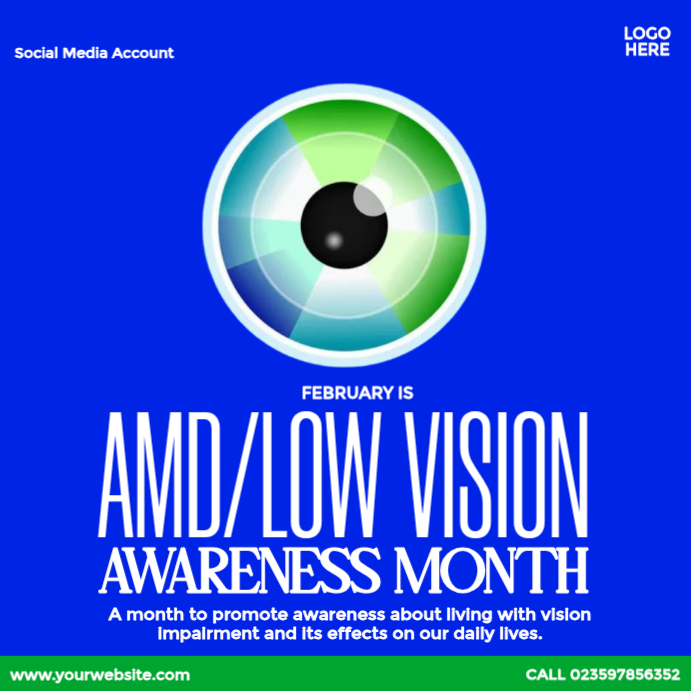 Low Vision Awareness Month Ad Template | PosterMyWall