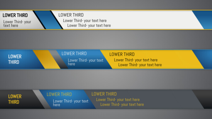Lower Third Template Design | PosterMyWall