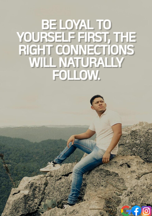 LOYAL AND NATURALLY QUOTE TEMPLATE | PosterMyWall