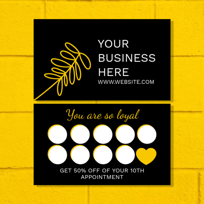 Loyalty Card Template | PosterMyWall