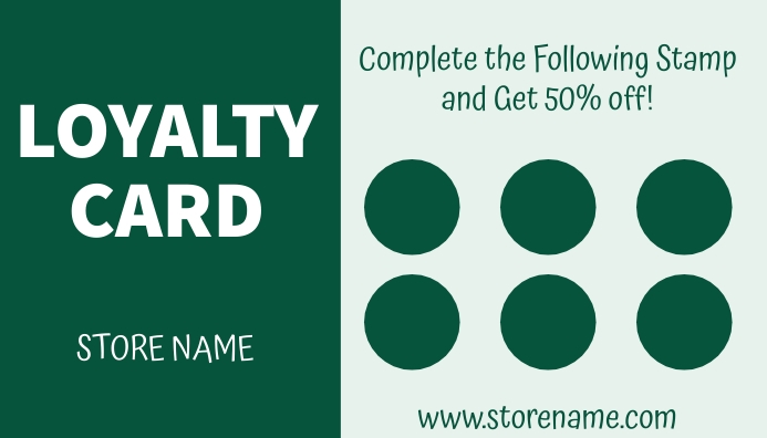 Loyalty card template | PosterMyWall
