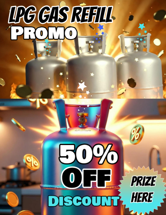 LPG Gas Refill Promo Template | PosterMyWall