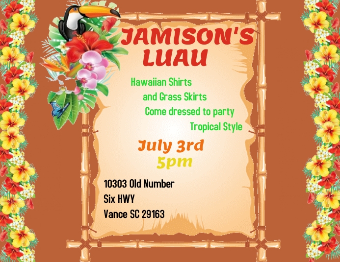 Copy of LUAU | PosterMyWall