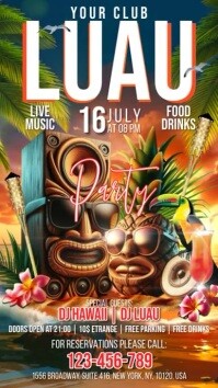 365+ Free Templates for 'Luau party' | PosterMyWall