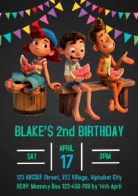 Luca Birthday Invitation Template | PosterMyWall