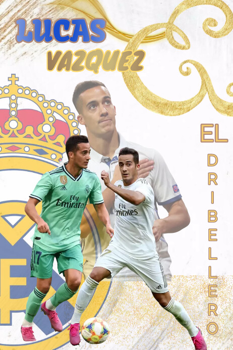 Plantilla de Lucas Vazquez | PosterMyWall