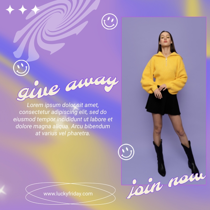 Lucky Friday Promo Template | PosterMyWall