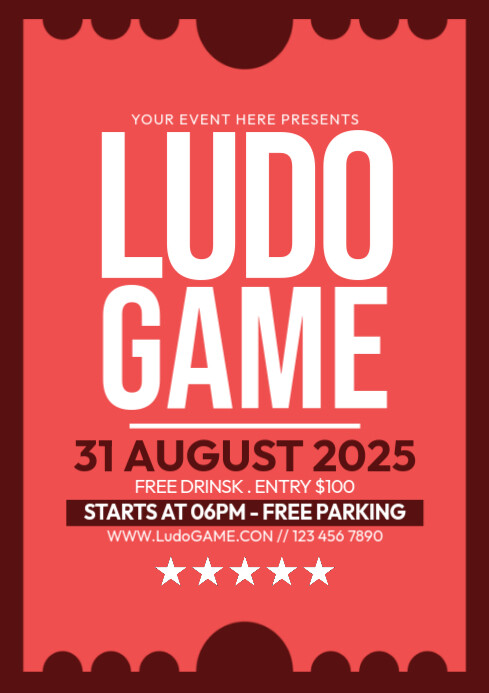 Ludo Game Template | PosterMyWall