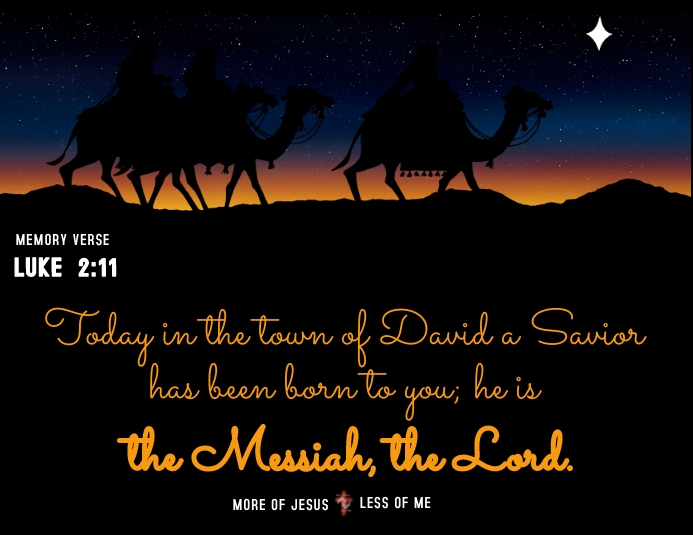 Plantilla de LUKE 2:11 | PosterMyWall