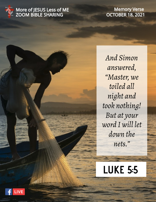Copy of LUKE 5:5 | PosterMyWall