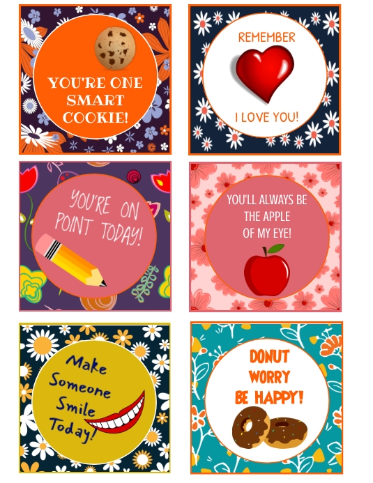 Lunch Box Notes Template | PosterMyWall