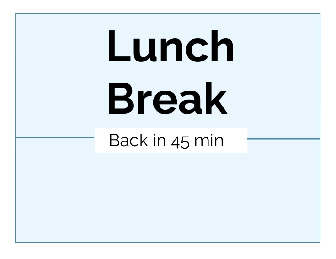 Lunch break flyer 2023 Template | PosterMyWall