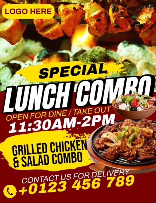 Lunch Combo Ads Template | PosterMyWall