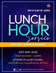 Lunch hour Template | PosterMyWall