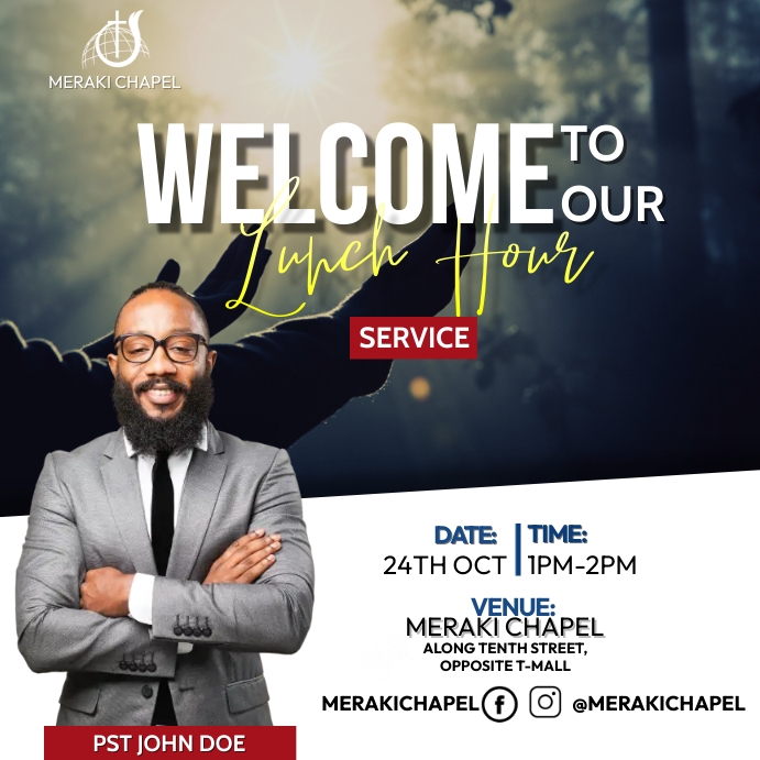 Lunch hour service Template | PosterMyWall