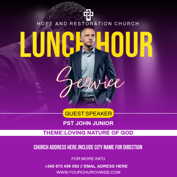 lunch hour service Template | PosterMyWall