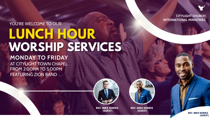 lunch hour service flyer template | PosterMyWall